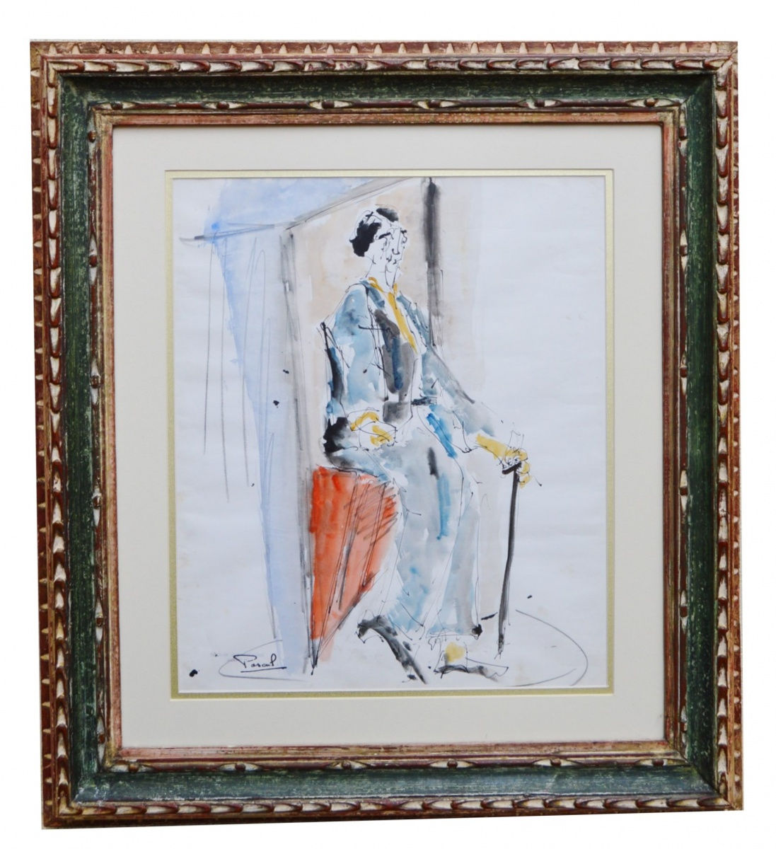 Pascal Gilbert de Vautibault dit. Aquarela, assinatur