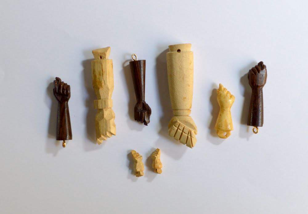 Conjunto de figas, tamanhos diversos.