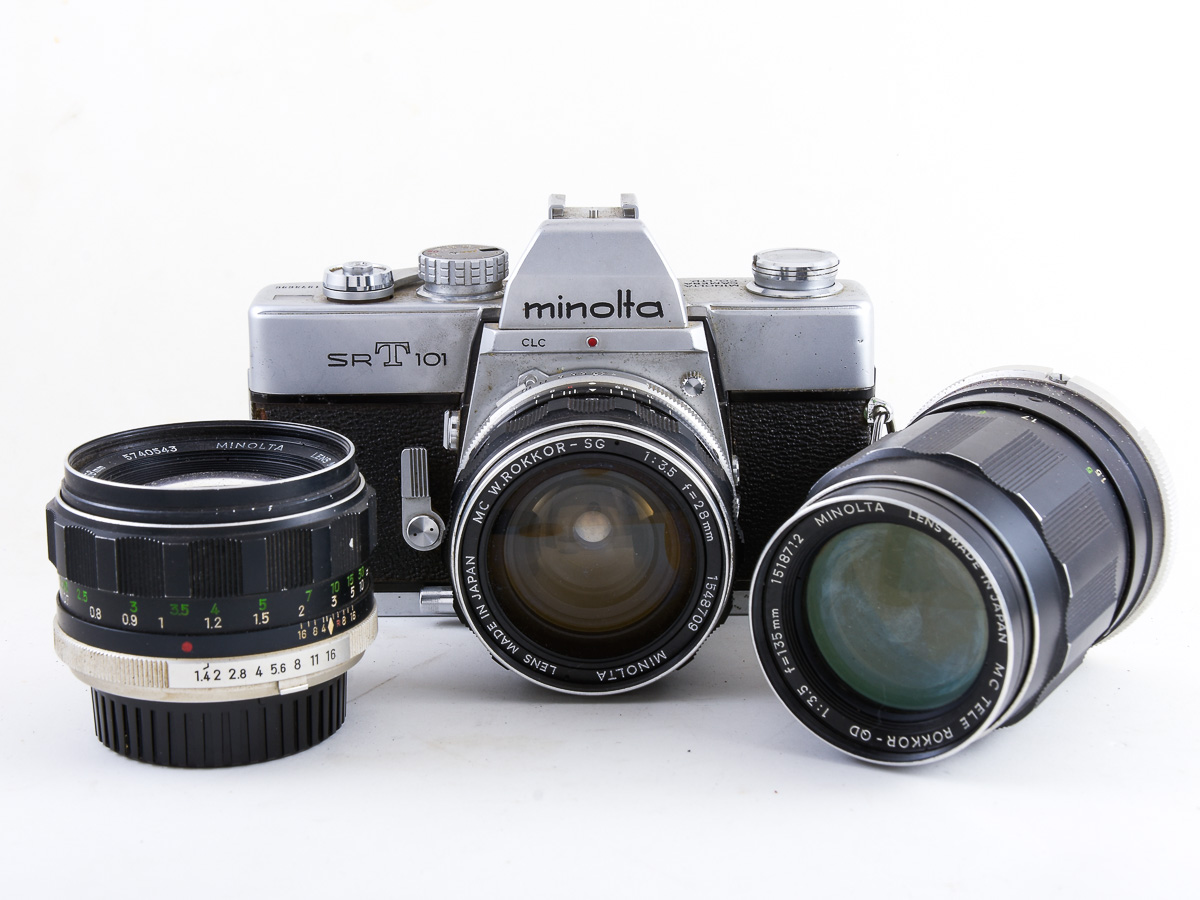 MINOLTA, SR-T 101, câmera SLR de 35 mm, fabricada pela