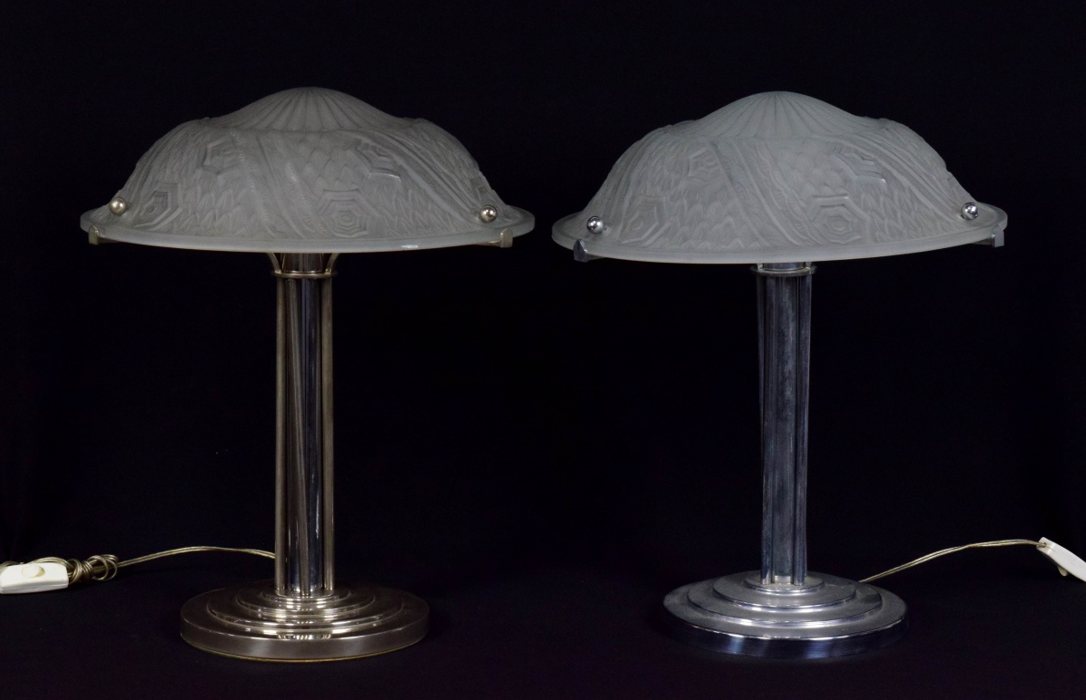 PAR DE ABAJOUR ART DÈCO - Belíssimo par de abajour ART