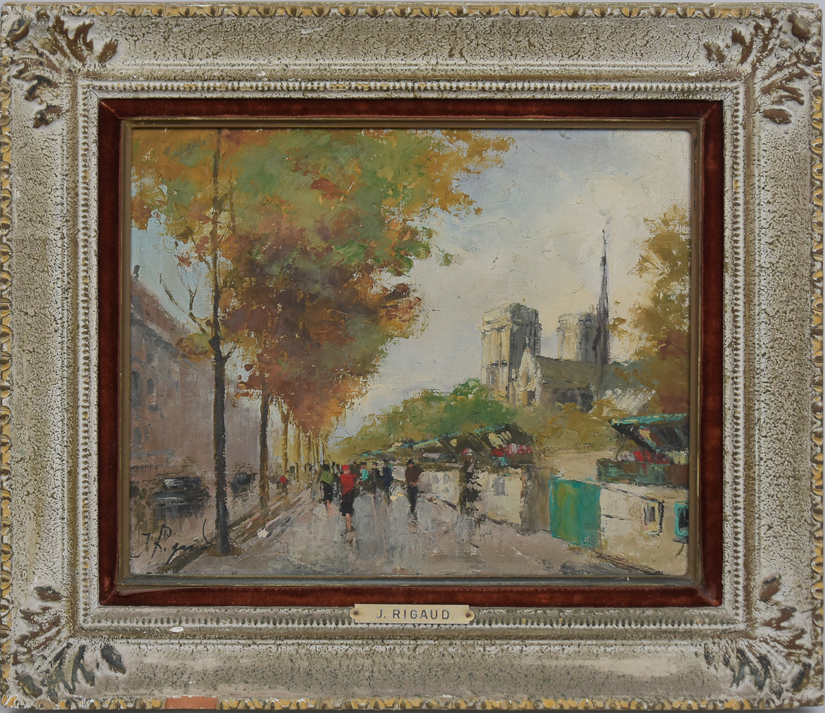 J. RIGAUD - "Vista de Paris, Notre Dame", escol