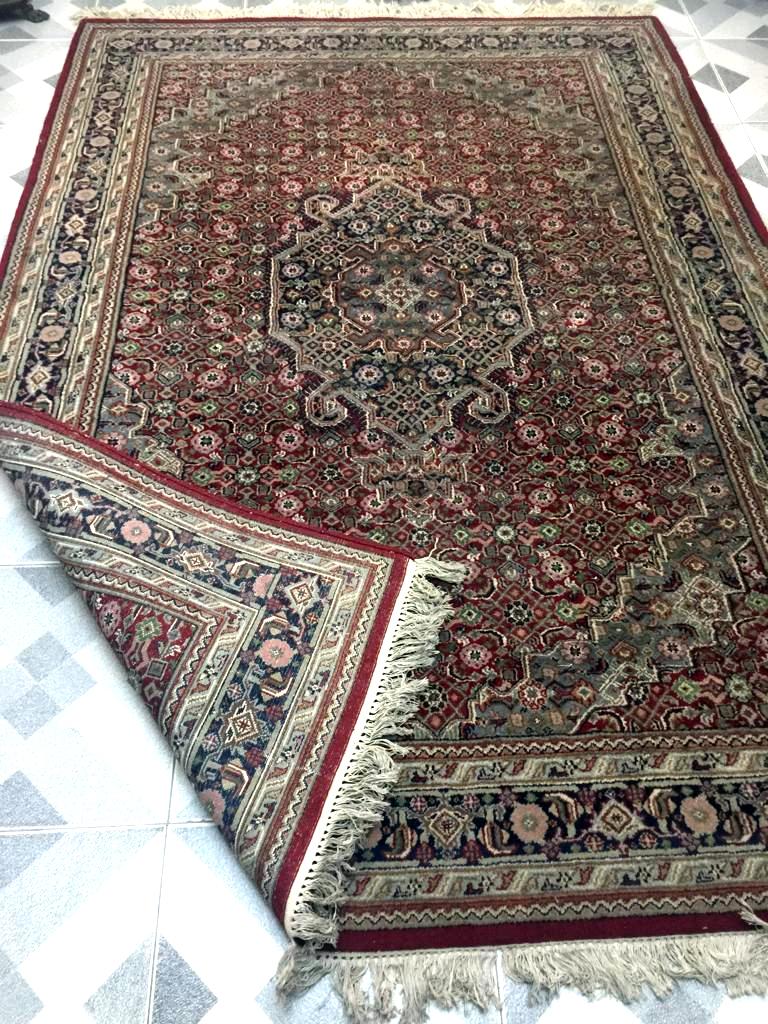 Tapete Persa - Antigo e enorme tapete Persa decoração f