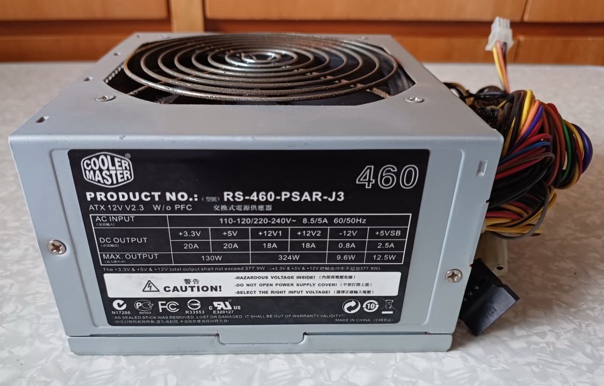 FONTE COOLERMASTER RS-460-PSAR-J3 460w. (QUALQUER DÚVI