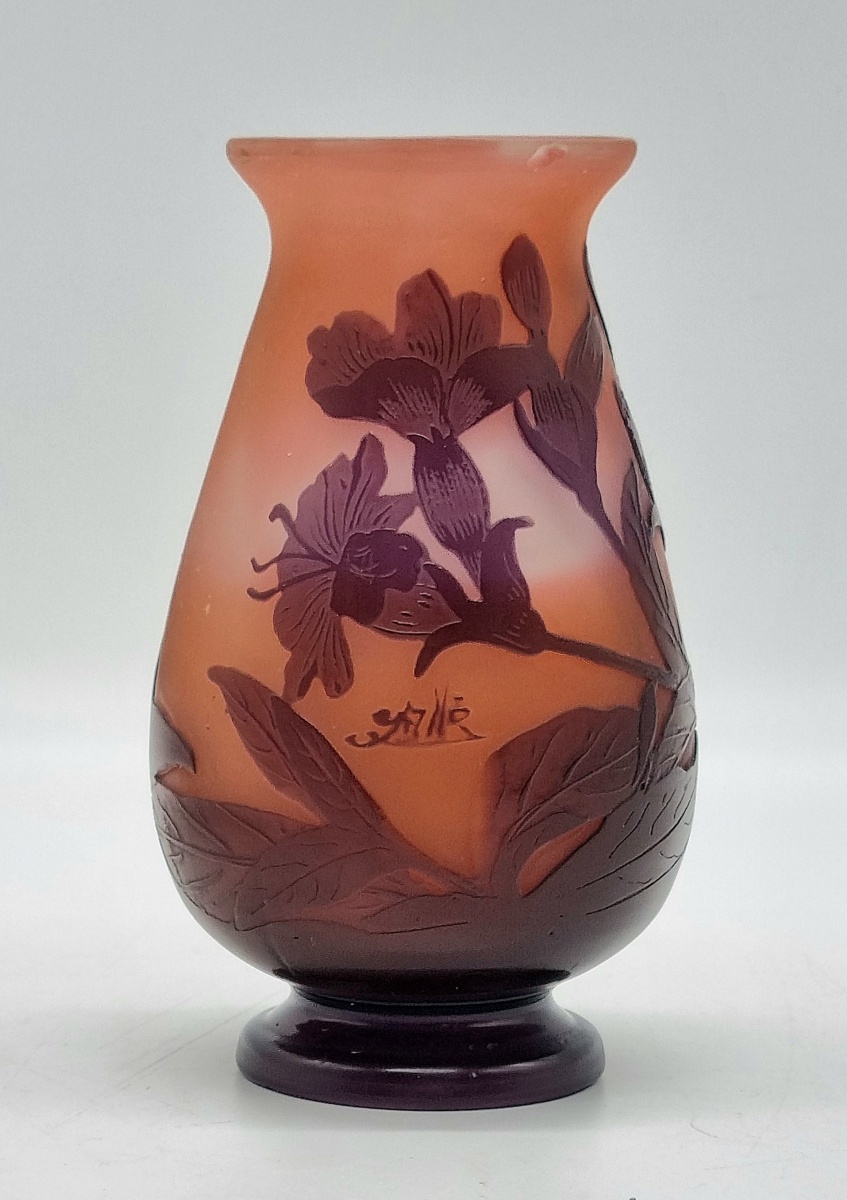ÉMILLE GALLÉ - (Nancy, França, 1846 -1904) Vaso art nou