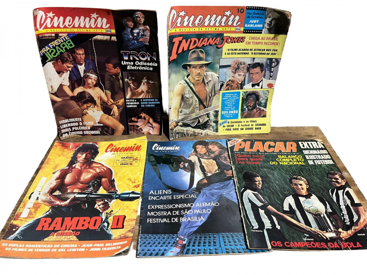 Lote de antigas revistas Cinemin editora Ebal.