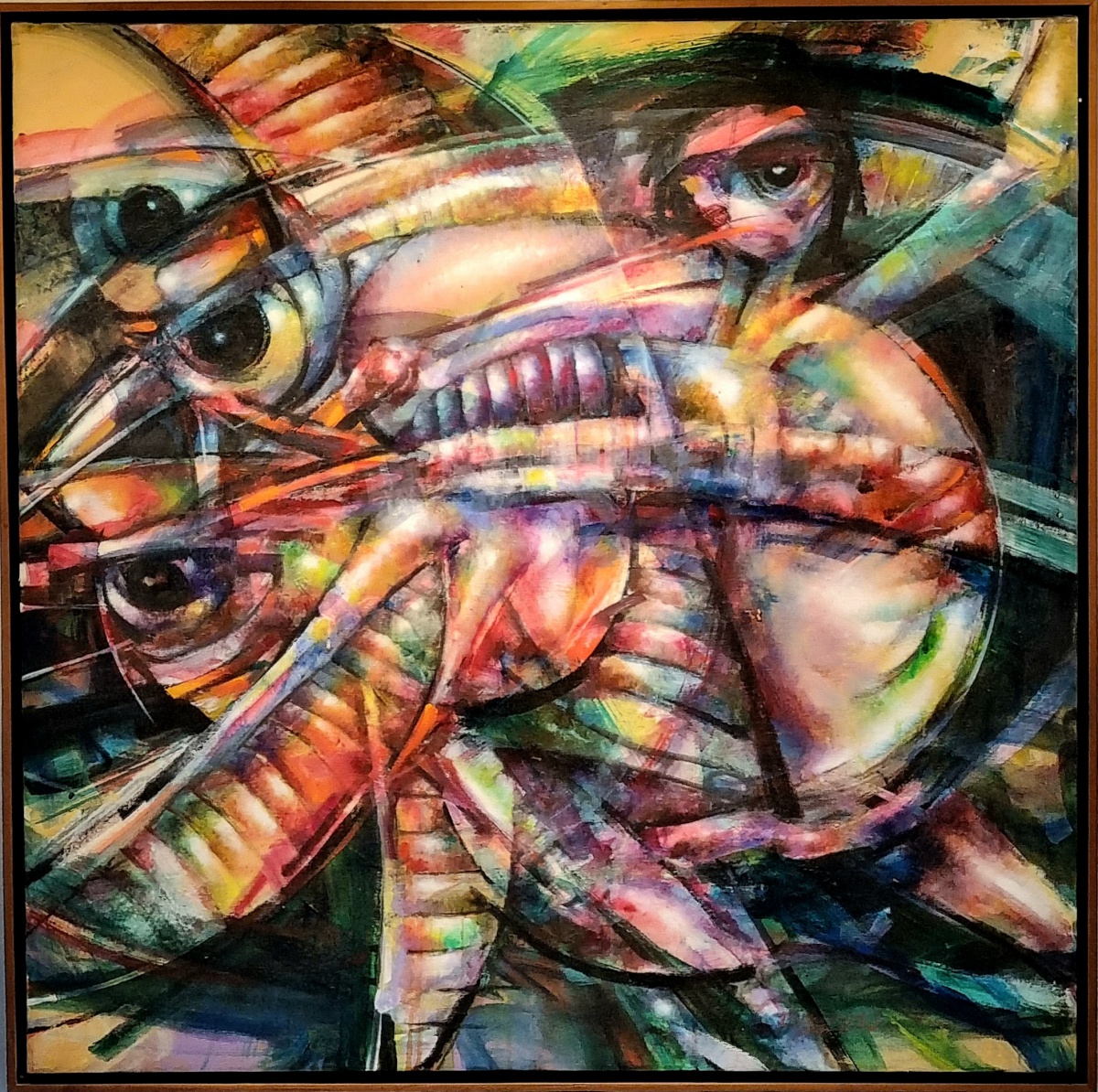 INÁCIO RODRIGUES - Pintura de óleo sobre tela, policrom