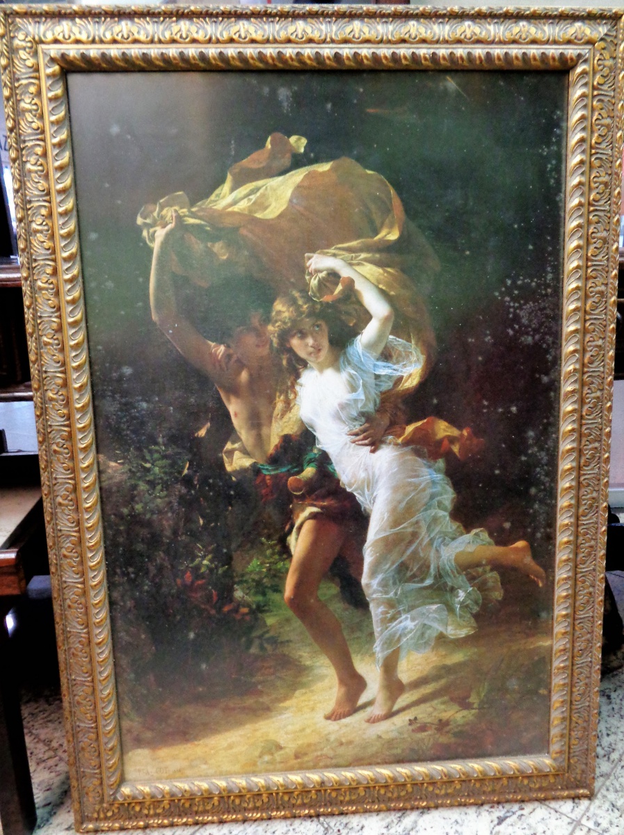 Gravura - Pierre Auguste Cot, 1880. "The Storm"