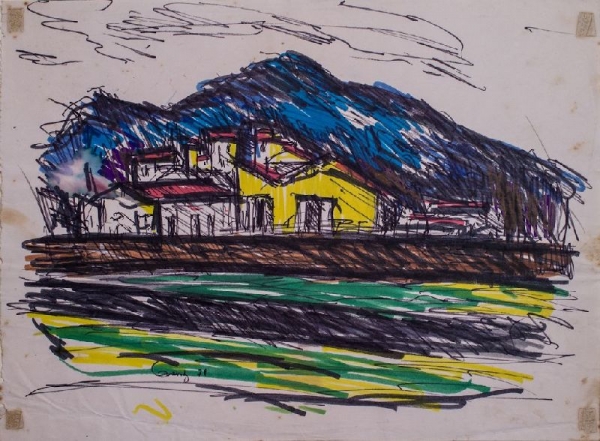 Mariel Mariscot, 'A Tecelã', ost, 59 x 44, aid,