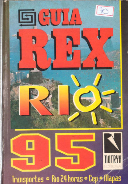 Guia Rex do Rio de Janeiro Edição 1995 com 390 páginas