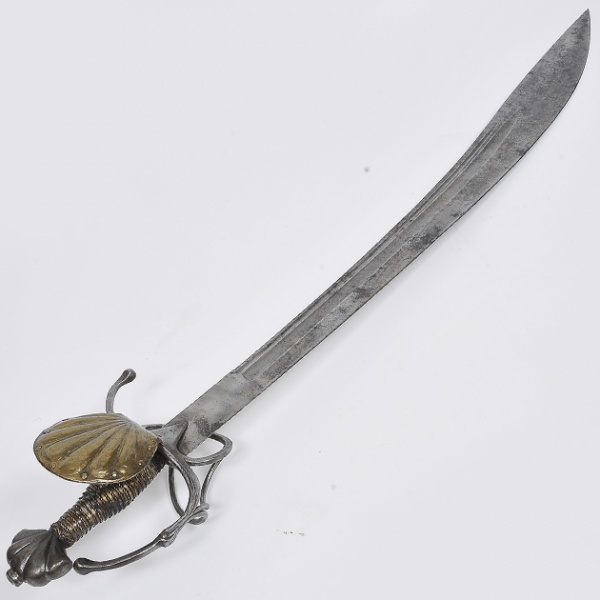 Raríssimo cutlass alemão, ou espada tipo sabre de abord