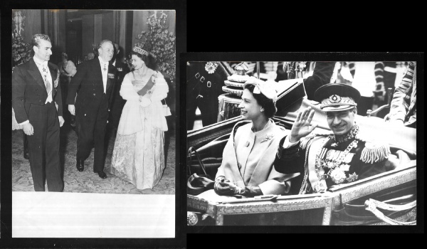 AGIP-PARIS. REALEZA. Fotografias (2) da rainha ELIZABET