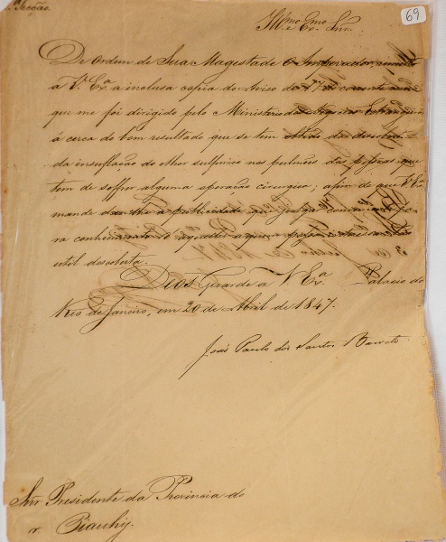 Documento Antigo - Eusébio de Queiroz (1850)
