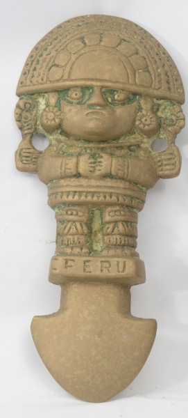 TUMI - Escultura de bronze peruana tumi ( faca cerimoni
