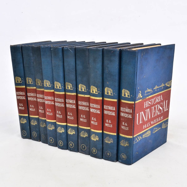 Coleção História Universal, por H. G. Wells. 10 volumes
