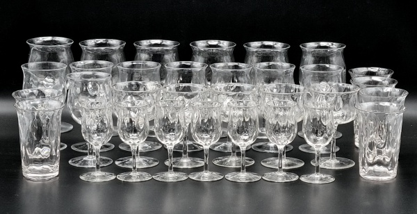 THOMAS WEBB - WET9 - Grande conjunto de taças em crista