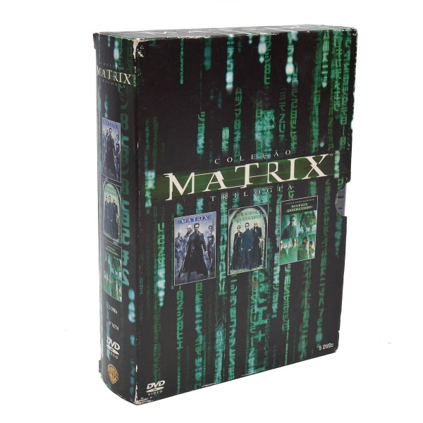 Cinco DVDs: MATRIX - Box com a trilogia MATRIX - Matri