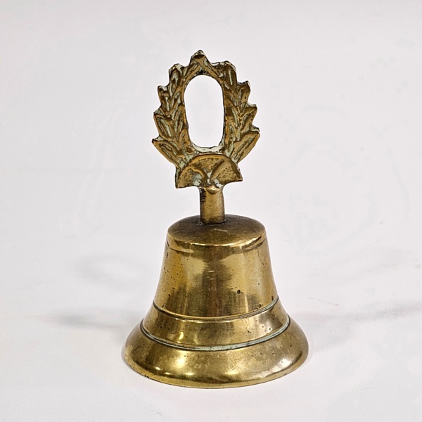 Sineta em metal dourado, alt. 10,5 cm