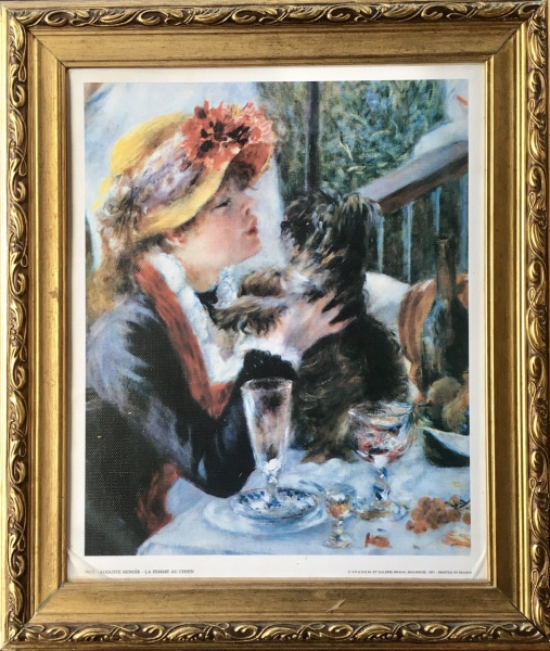 REPRODUÇÃO GRÁFICA - AUGUSTE RENOIR - LA FEMME AU CHIEN