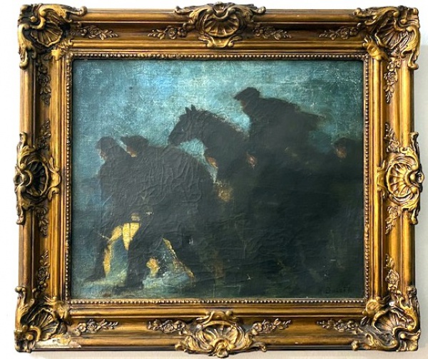 EUROPA - Séc. XIX - Quadro pintura Europeia do Séc. XIX