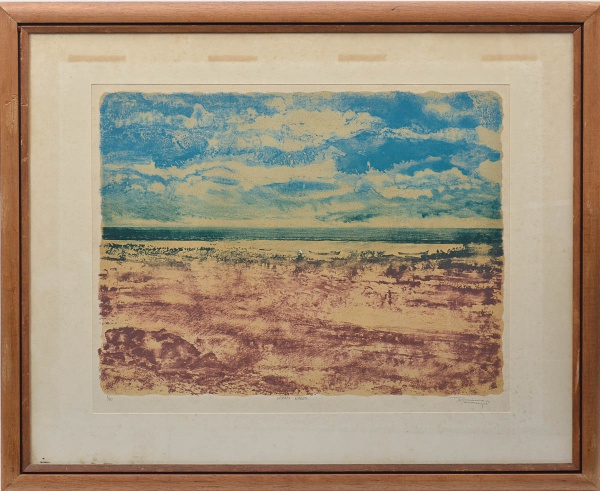 INACIO RODRIGUES - "Verdes mares". Litografia e