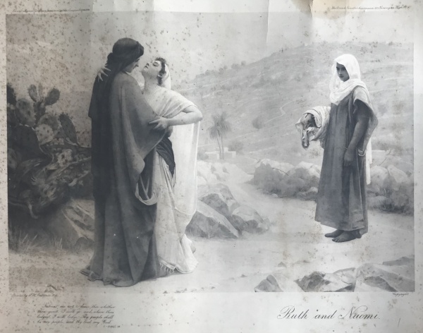 PHILIP HERMOGENES CALDERON - GRAVURA - RUTH AND NAOMI